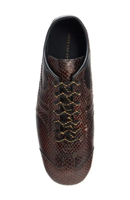 Dries Van Noten Lizard Embossed Sneakers