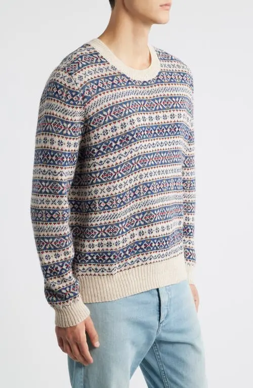 CORRIDOR Fair Isle Alpaca Blend Crewneck Sweater