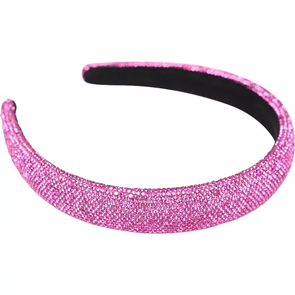 MALIBU SUGAR Crystal Padded Headband - Pink