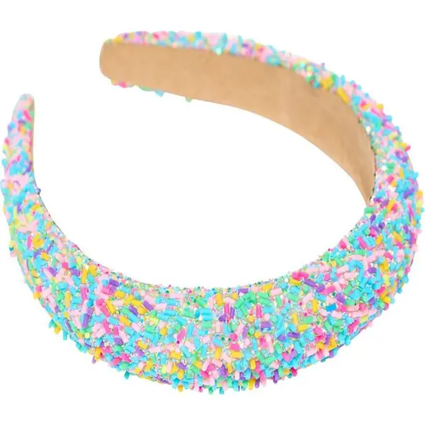 MALIBU SUGAR Confetti Puff Headband - Confetti Blue
