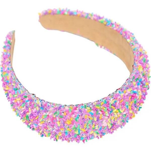 MALIBU SUGAR Confetti Puff Headband - Confetti Lavender
