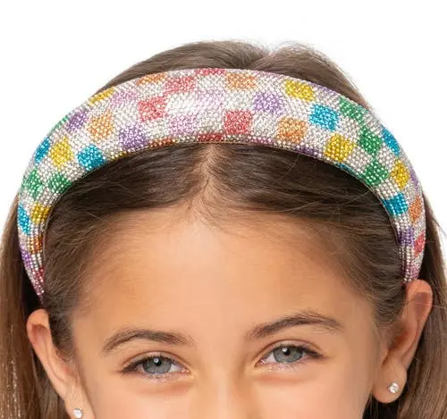 MALIBU SUGAR Rhinestone Checkers Headband
