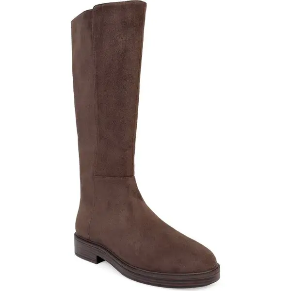Aerosoles Prue Knee High Boots - Java Faux Suede