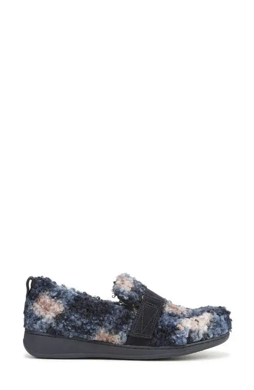 Vionic Faux Shearling Clogs - Navy Multi