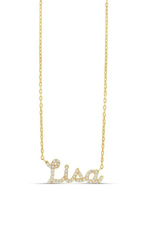 SHYMI Script Name Necklace - Gold