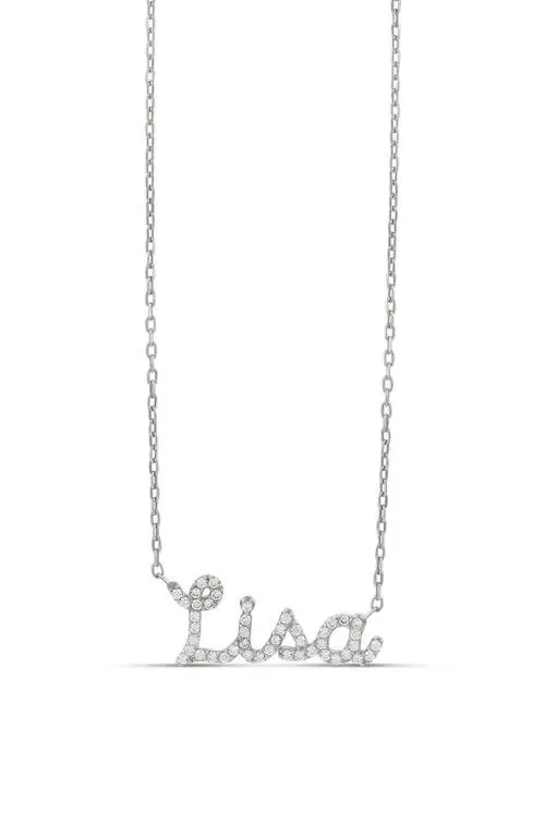 SHYMI Script Name Necklace - Silver