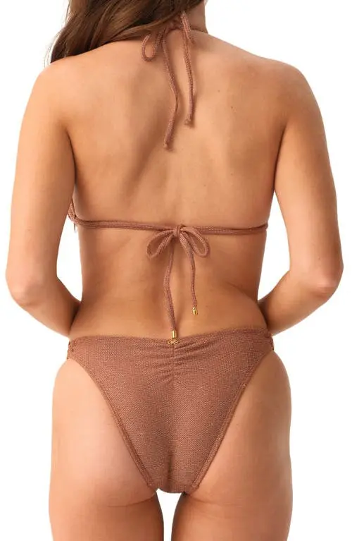PQ SWIM Mara Metallic Triangle Bikini Top