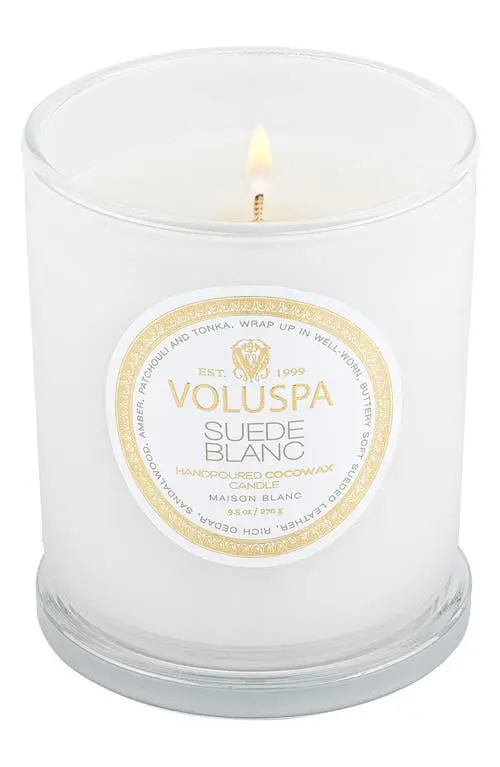 Voluspa Classic Candle - Suede Blanc