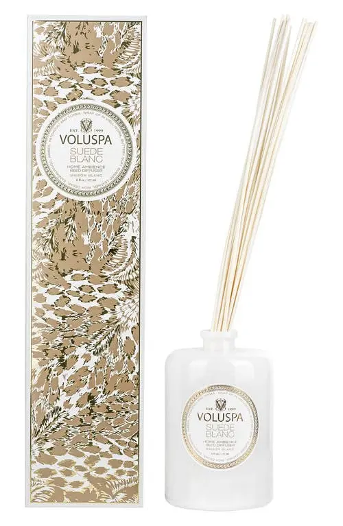 Voluspa Reed Diffuser - Suede Blanc