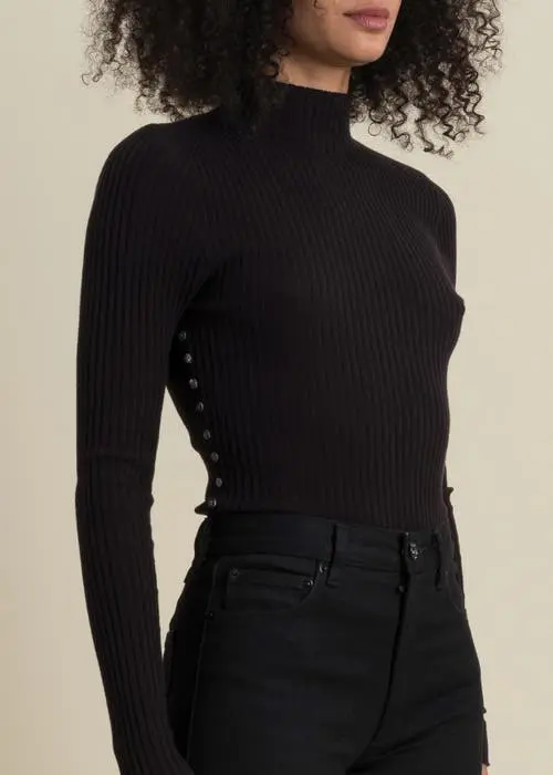 CONTESSA MILLS Benjamin Mock-neck Sweater