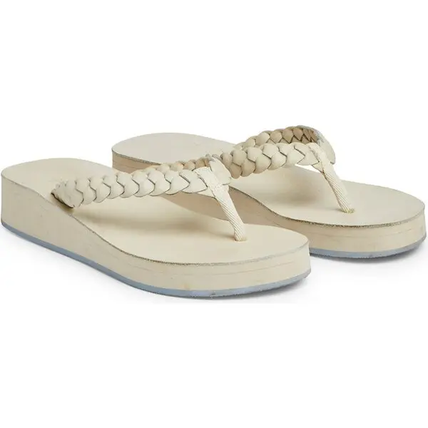 HARI MARI Alta Genuine Shearling Lined Slippers - Ecru
