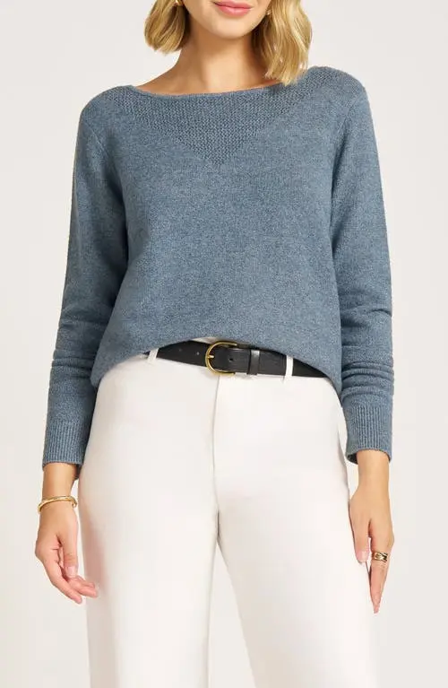 Matty M. Relaxed Fit Sweater - Dusty Blue