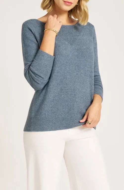 Matty M. Relaxed Fit Sweater - Dusty Blue