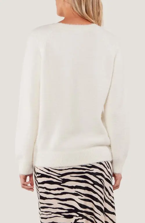 Matty M. Lexington Raglan Sleeve Sweater - Ivory