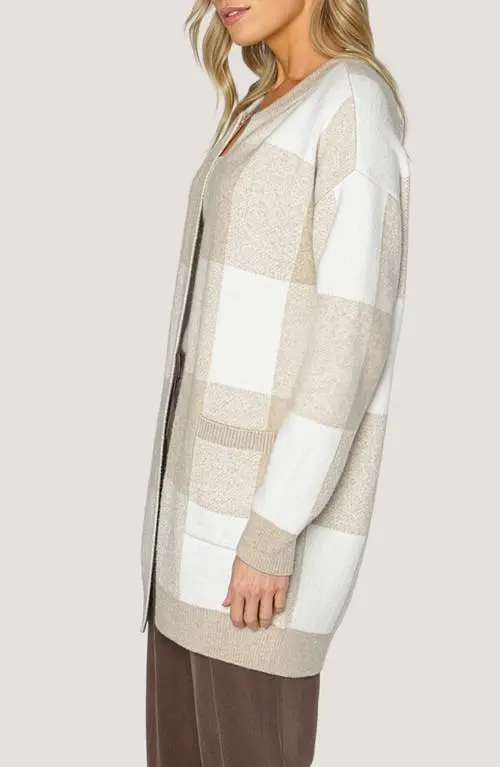 Matty M. Eiffel Check Cardigan