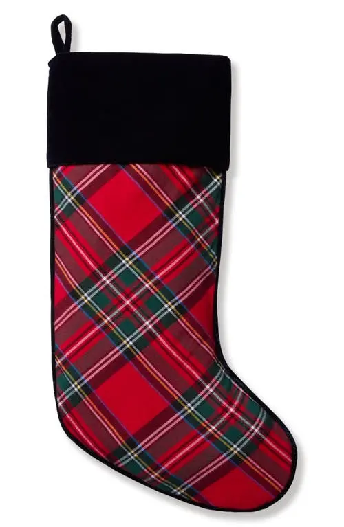 PETITE PLUME Imperial Tartan Stocking - Red