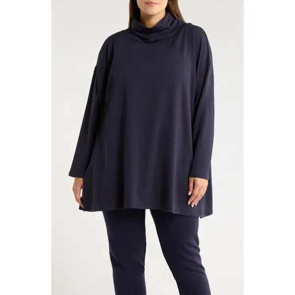 Eileen Fisher Draped Turtleneck Tunic