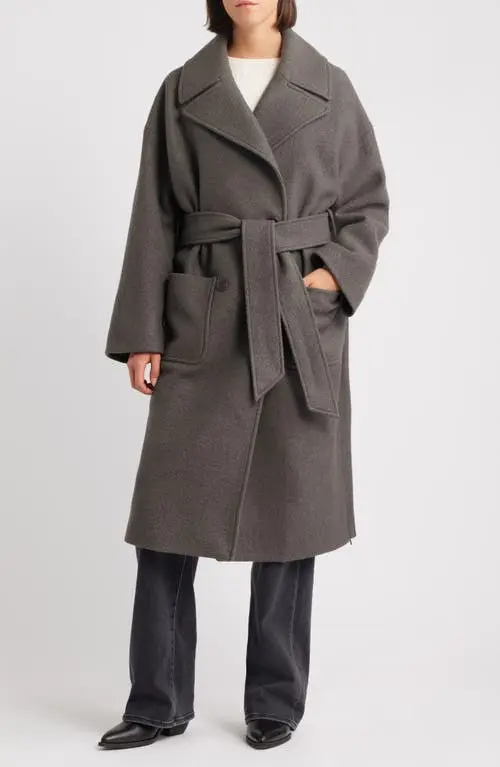 HISO Double-breasted Boiled Wool Coat
