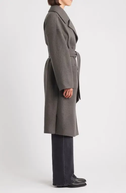 HISO Double-breasted Boiled Wool Coat