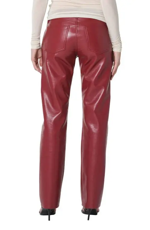 AGOLDE Leather Blend Straight Leg Pants