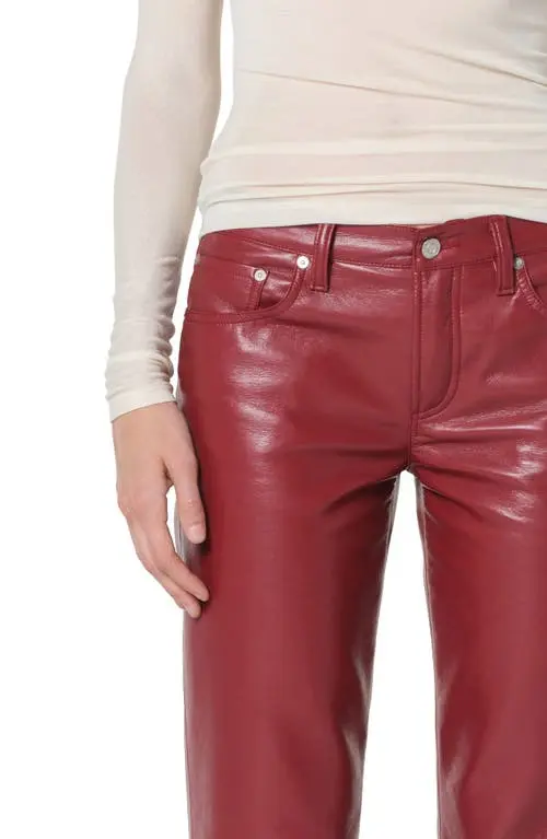 AGOLDE Leather Blend Straight Leg Pants