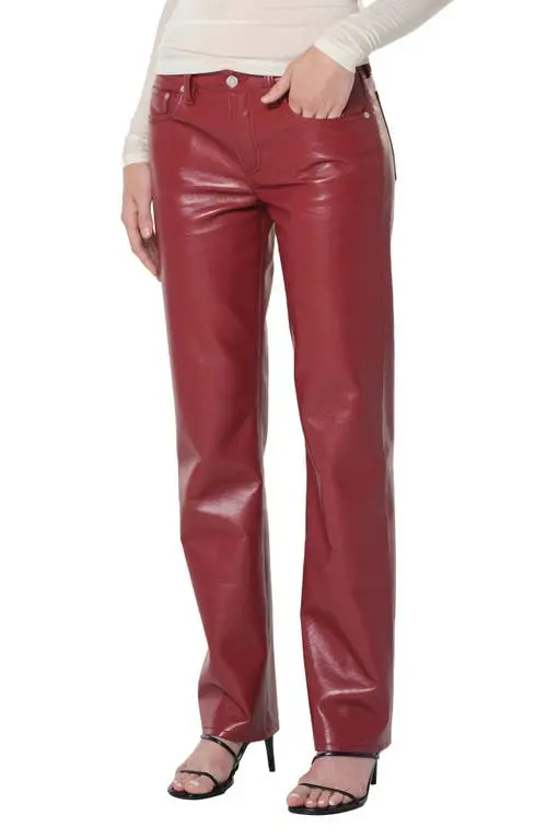 AGOLDE Leather Blend Straight Leg Pants