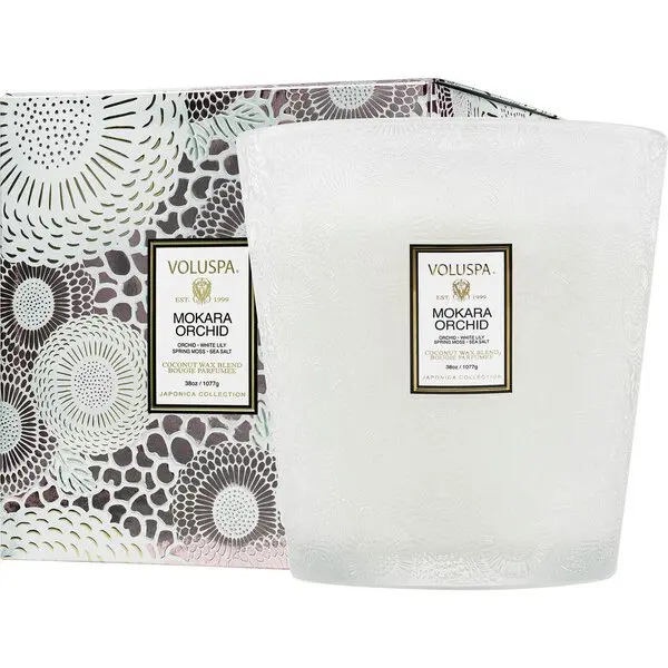 Voluspa Mokara Orchid Three-wick Hearth Candle - No Color