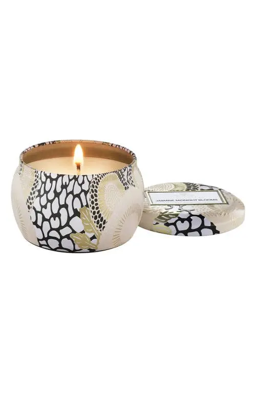 Voluspa Jasmine Midnight Blooms Mini Tin Candle - No Color
