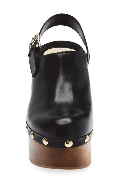 Dolce Vita Adelan Slingback Clog - Black Leather