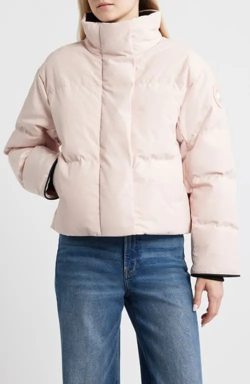 Canada Goose Grandview Black Label Cropped Puffer Jacket - Vintage Rose