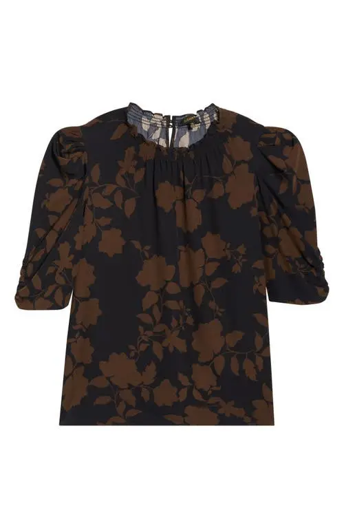 SUGARLIPS Floral Puff Sleeve Top