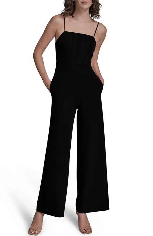 Bcbgmaxazria Bustier Bodice Jumpsuit - Black