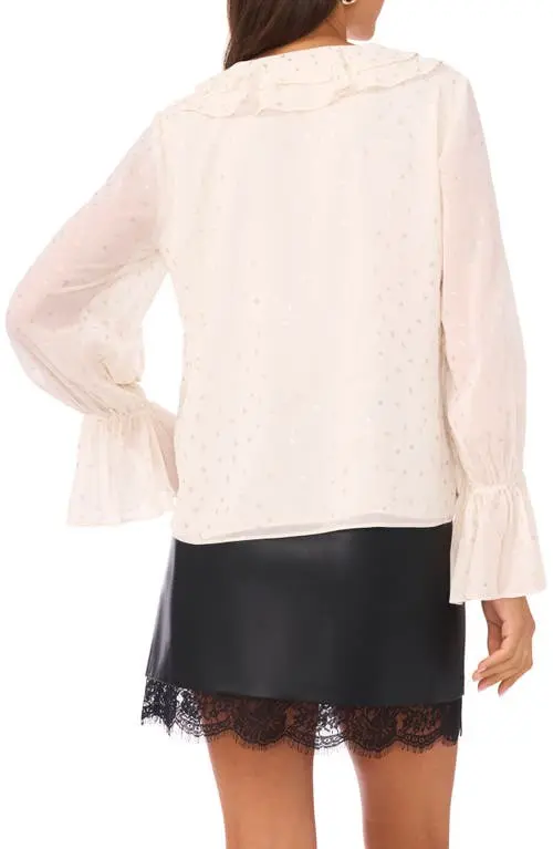 Vince Camuto Double Ruffle V-neck Top