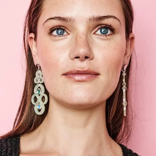 TOOLALLY Batik Drop Earrings - Regent Green & Iridescent