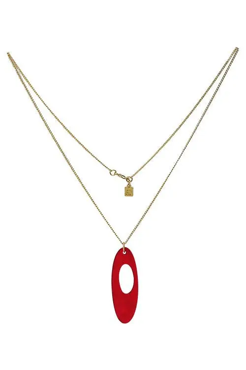TOOLALLY Hepworth Pendant - Berry Red Pearl
