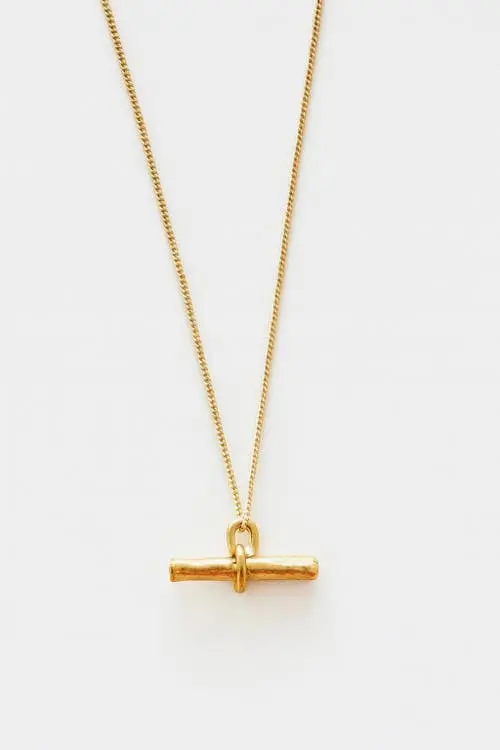 BY GEORGIA Toggle Pendant Necklace - Gold Plate