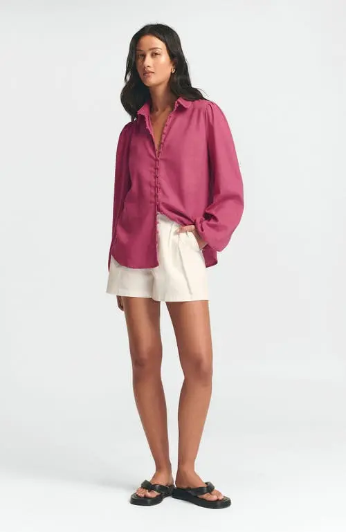 ST MRLO Pico Blouse - Raspberry Red