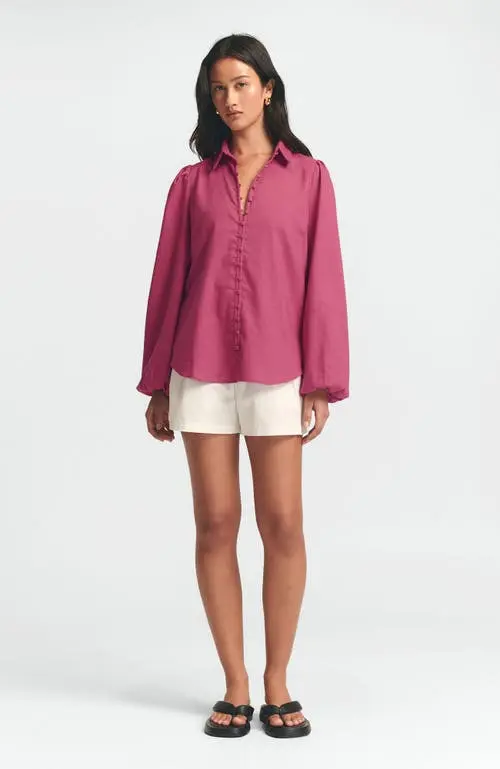 ST MRLO Pico Blouse - Raspberry Red