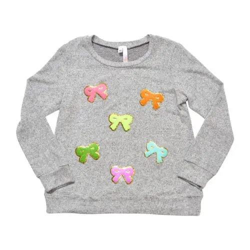 MALIBU SUGAR Hacci Sweatshirt - Heather Gray