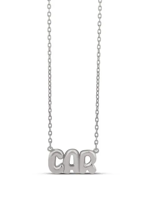 SHYMI Helium Script Necklace - Silver