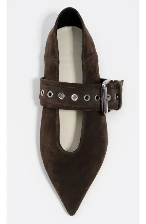 Bimba Y Lola Suede Ballerinas With Buckle