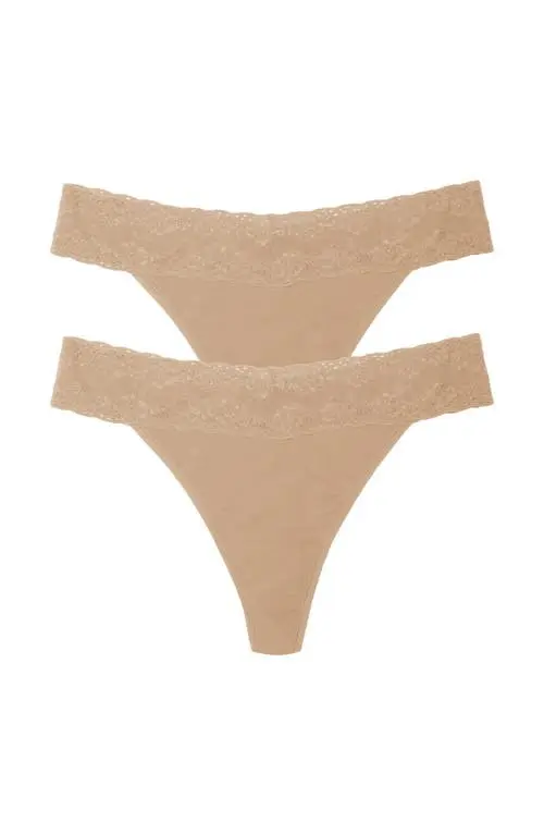 Natori Bliss Perfection Thong 2-pack - Buff