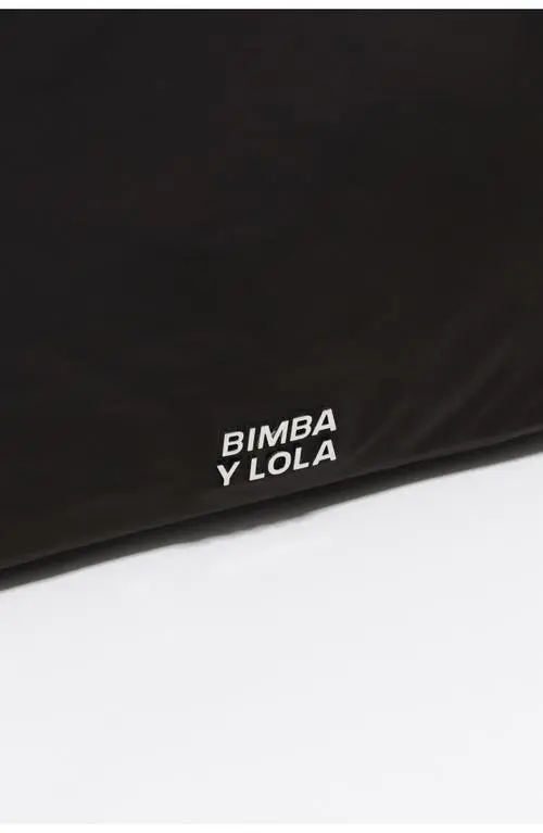 Bimba Y Lola Nylon Pocket Bucket Bag - Charcoal