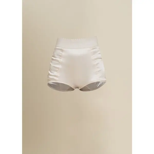 CONTESSA MILLS Seraphim Satin Stretch-fit Knickers - Champagne