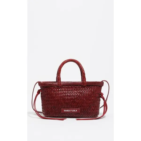 Bimba Y Lola Leather Handbag - Dark Red