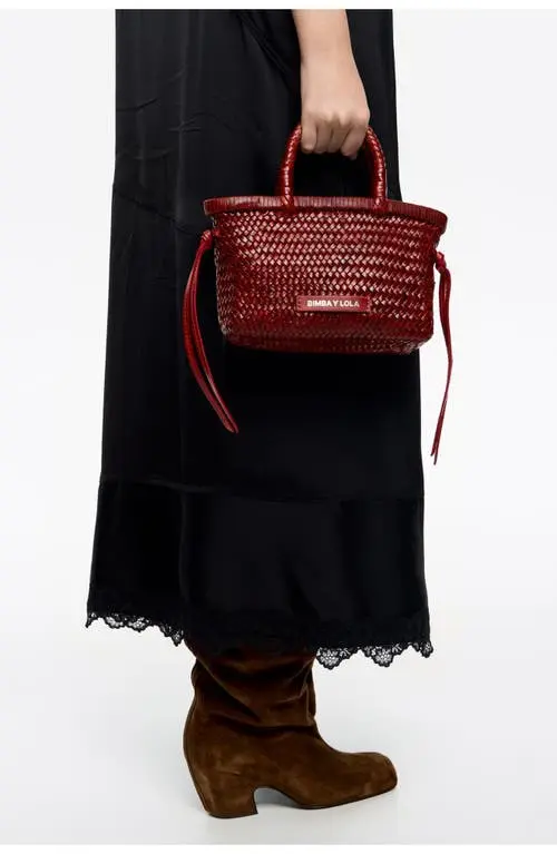 Bimba Y Lola Leather Handbag - Dark Red