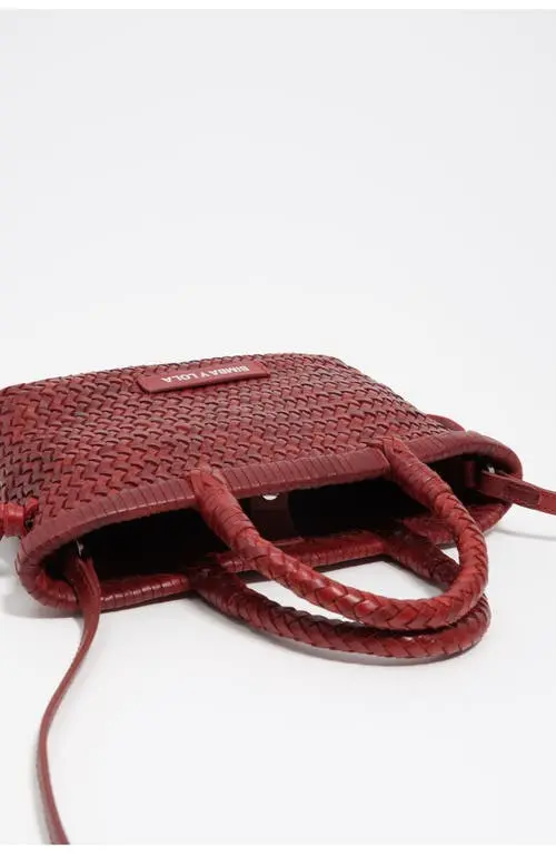 Bimba Y Lola Leather Handbag - Dark Red