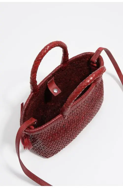 Bimba Y Lola Leather Handbag - Dark Red