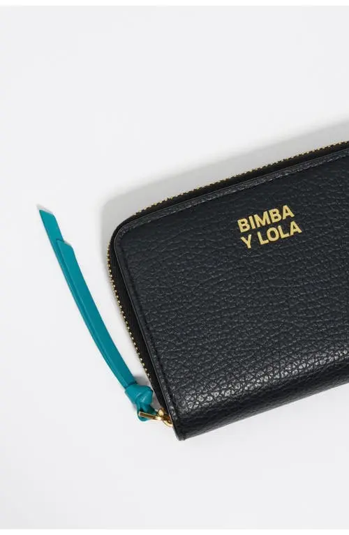 Bimba Y Lola Recycled Leather Wallet - Black