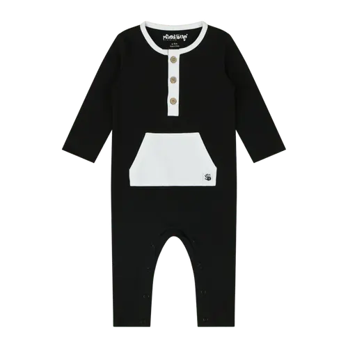 MIXED UP CLOTHING Baby Romper - Black